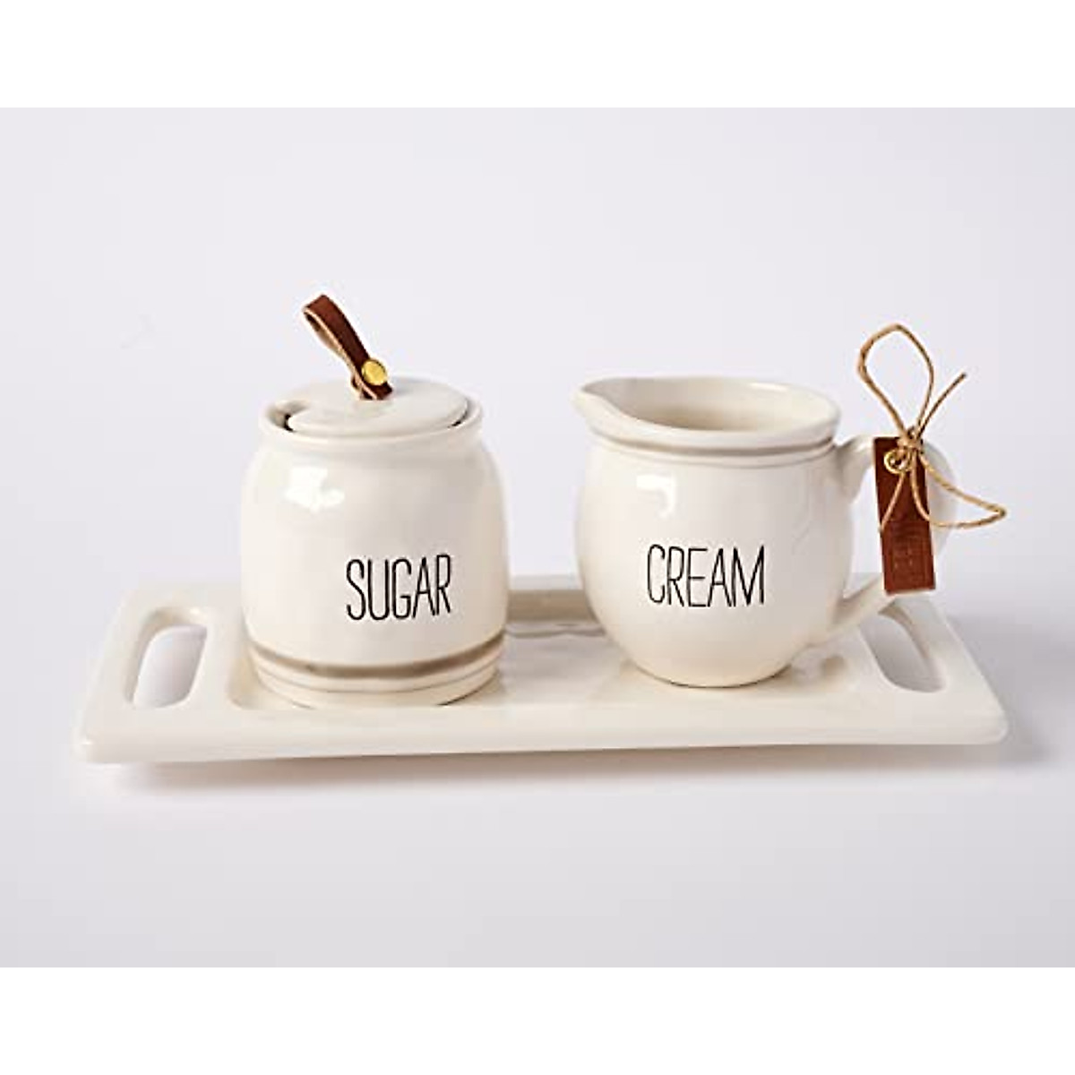 Mud Pie Bistro Cream and Sugar 5 Piece Set