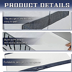 DonYeco 3 Pack Wardrobe Clothes Organizer, 8 Grids Closet Organizer for Jeans, Dimension 15-3/4" x 9-1/2"x 8" (Compartment width: 2")