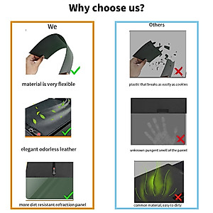 Polarized Sun Visor for Car with Zipper Slider, Upgraded UV400 Car Sun Visor Extension with PC Lens and Side Sunshade, Anti-Glare Car Visor for Safe Driving, UV-Filtering/Protection