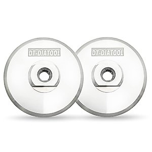 DT-DIATOOL 2pcs Aluminum Backer Pad 4 Inch Hook and Loop Backing pad 5/8-11 Arbor