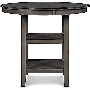 New Classic Furniture Gia 5-Piece Counter Dining Table Set, 42.25-Inch, Gray