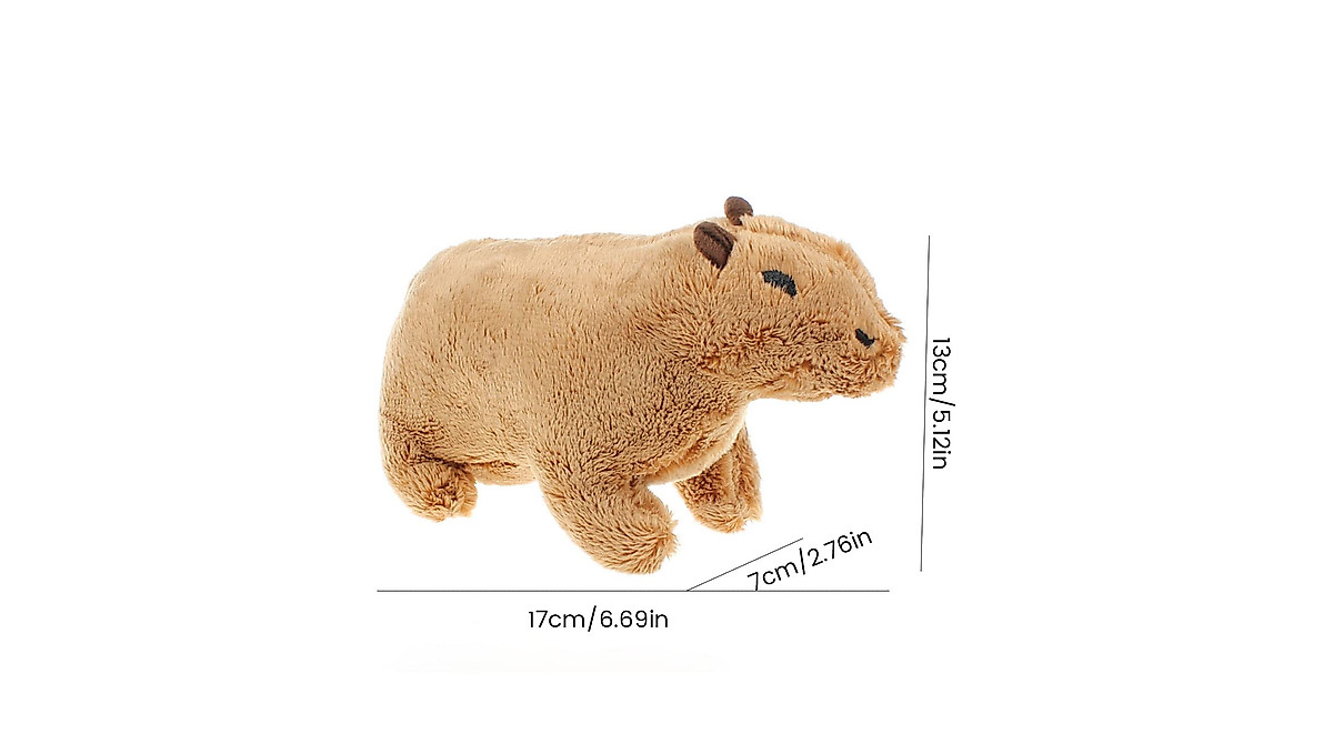 Cute Capybara Plush Toy - Soft, Stress-Relieving Small Stuffed Animal