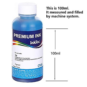NUGU 4x100ml Refill Ink, Premium Pigment Inks Made by in Korea, for HP 970 971 711 903 952 953 954 955 972 973 975 993 Inkjet Printer for Refillable CISS System.(Not Sublimation Ink) 4 Color