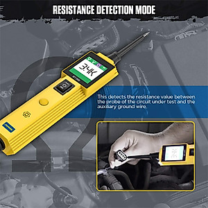 Car Circuit Probe Kit,12V 24V Automotive Circuit Tester Car Electrical System Test Tool Kit,AC DC Resistance Digital Voltage Tester,Short Finder,Relay Fuse Tester