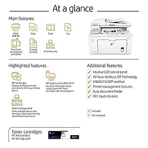 HP Laserjet Pro M227fdn All-in-One Monochrome Laser Printer with Auto Two-Sided Printing, Mobile Printing, Fax & Built-in Ethernet, Amazon Dash Replenishment Ready (G3Q79A) (Renewed)