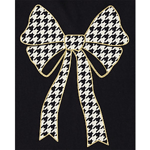 The Children's Place,and Toddler Girl Long Sleeve Fashion Shirts 4-Pack,Black | Classic RED 1 | Large Roses_Black | Rocker Plaid_Simply White,4T