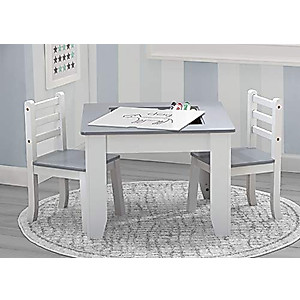 Delta Children Chelsea 3-Piece Table and Chairs Set with Storage