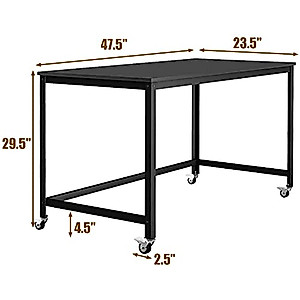 Goplus Computer Desk, Black