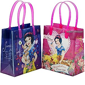 Disney Princess Snow White Authentic Licensed 12 Reusable Small Goodie Bags 6"