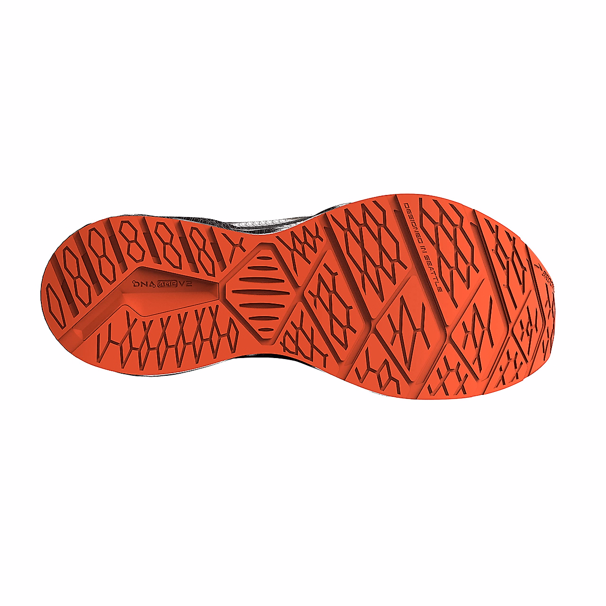 Brooks Men’s Levitate Stealthfit 6 Neutral Running Shoe - Black/Spicy Orange - 10.5 Medium