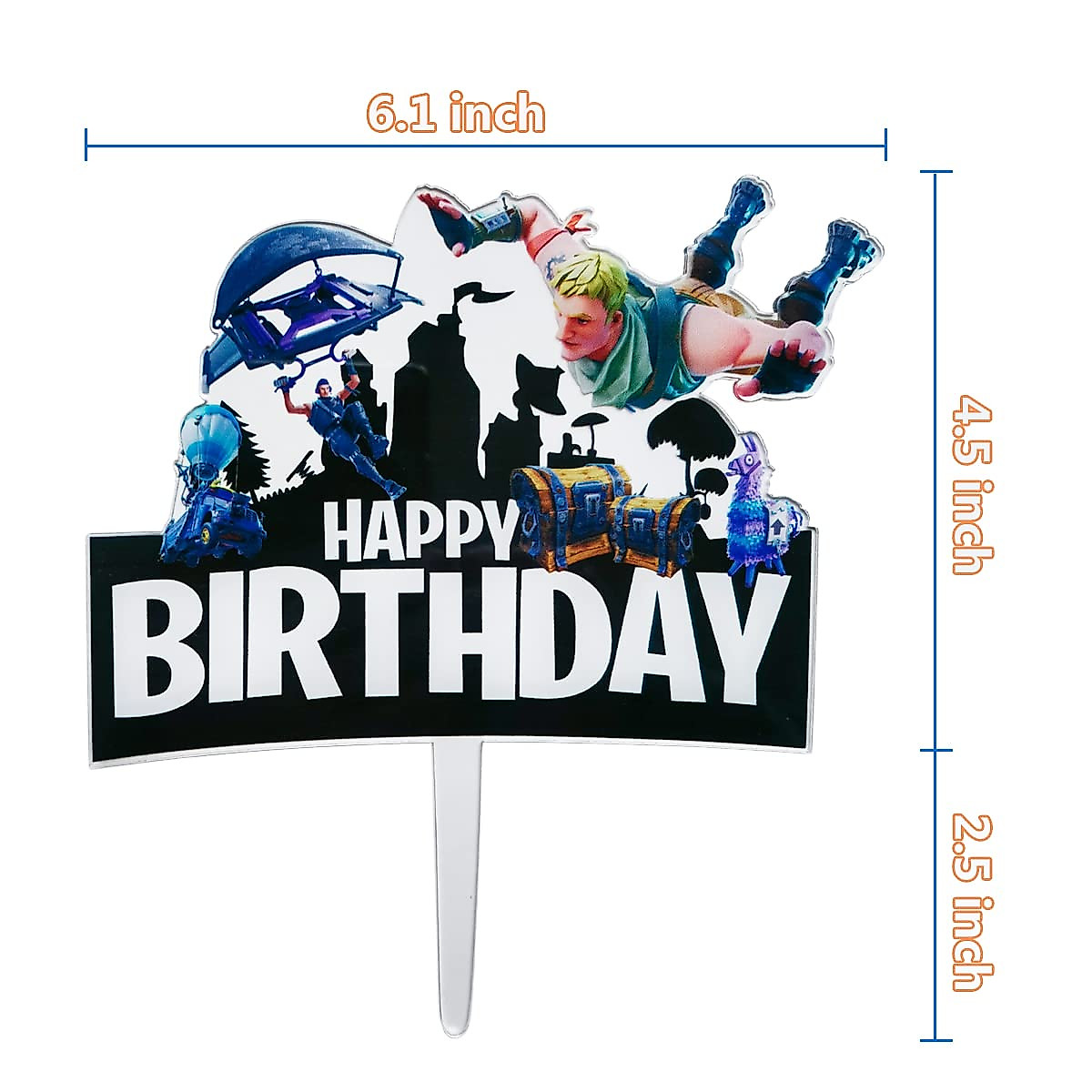 Video Game Birthday Party Supplies for Game Fans Party Decorations, Video Game Theme Party Cake Topper, Boys Girls Birthday Party Decorations
