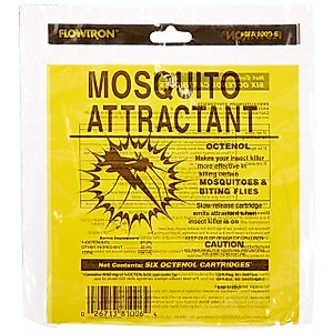 Flowtron MA-1000-6 Octenol Mosquito Attractant Cartridges, 6-Pack