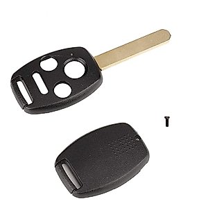 Key Fob Cover,3 + 1 Button Car Remote Key Fob Shell Case Fit for Honda Accord Civic CR-V Pilot