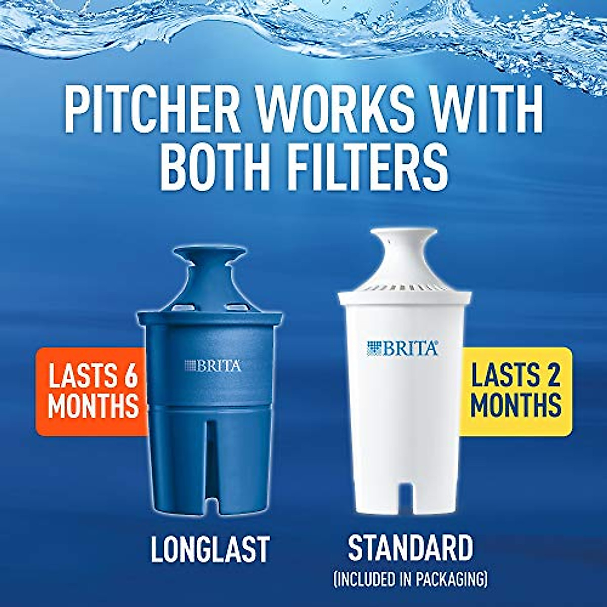 Brita Space Saver Water Filter Pitcher