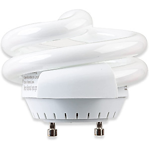 SLEEKLIGHTING 13Watt T2 Spiral CFL GU24 Base Puck Light Bulb 2700K 800lm -UL Approved,Compact Fluorescent -Warm White Light 4pack