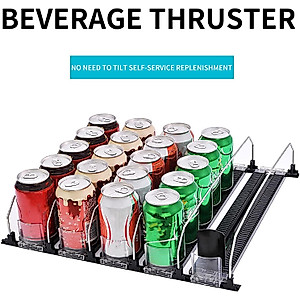 Supermarket Freezer Beverage Pusher, Freezer Beverage Holder, Automatic Beverage Pusher and Puller, Beverage Pusher