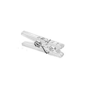 Clear Photo Clips, 20/50/100Pcs Mini Transparent Plastic Clothespins Hanging Multi-Functional Picture Clips for Office, Home, Arts(3.4cm 20pcs)