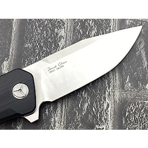 TwoSun Folding Knife 14C28N Blade 420 Steel / G10 Handle Pocket Knife TS515-14C28N-Satin