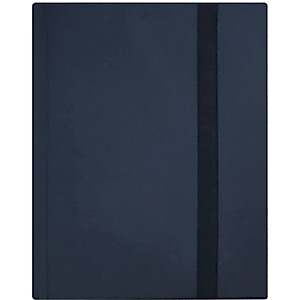 Trading Cards Album Binder, JARAGAR 4 Pockets PU Leather Card Binder Holder 20 Sheets Band Closure Card Storage Case Holds up to 160 Cards Fit for TCG Baseball Football Cards