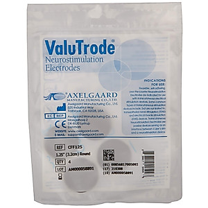 Physical Therapy 58769 Axelgaard ValuTrode Foam Electrodes, Performance and Longevity, 1.25" Round, Pack of 40