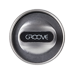 Groove PIVOT: Premium 2-Piece Aluminum Herb Grinder with Innovative Ergonomic Knob Grip - Portable Spice Grinder Hand Held for Precise Shredding
