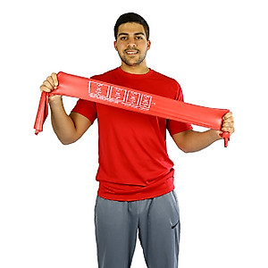 CanDo 10-5922 AccuForce Exercise Band, 50 yd Roll, Red-Light