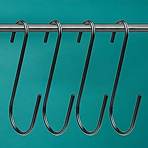 Vindar 4 Pack 6 Inches Bird Feeders Hooks Extra Large S Shape Hooks Heavy Duty S Shape Hook for Hanging Wind Chimes, Garden Ornaments, Gardening Tools, Bird House, Lanterns, Kitchenware