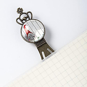 Gnomes Christmas Wooden Board Retro Bookmark for Book Lovers, Writers, Readers, Children, Teens, Men, Women, Adults