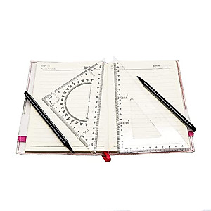 Pack of 2 Transparent Triangle Plastic Ruler Scale Set Square:30/60 Degree & 45/90 Degree Angle Acrylic Architectural Drawing Drafting Tool School Classroom Kids Triangular Rulers