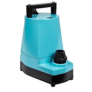Little Giant 5-MSP 115-Volt, 1/6 HP, 1500 GPH, Aluminum Manual Utility Pump, 25-Ft. Cord, Blue 505712