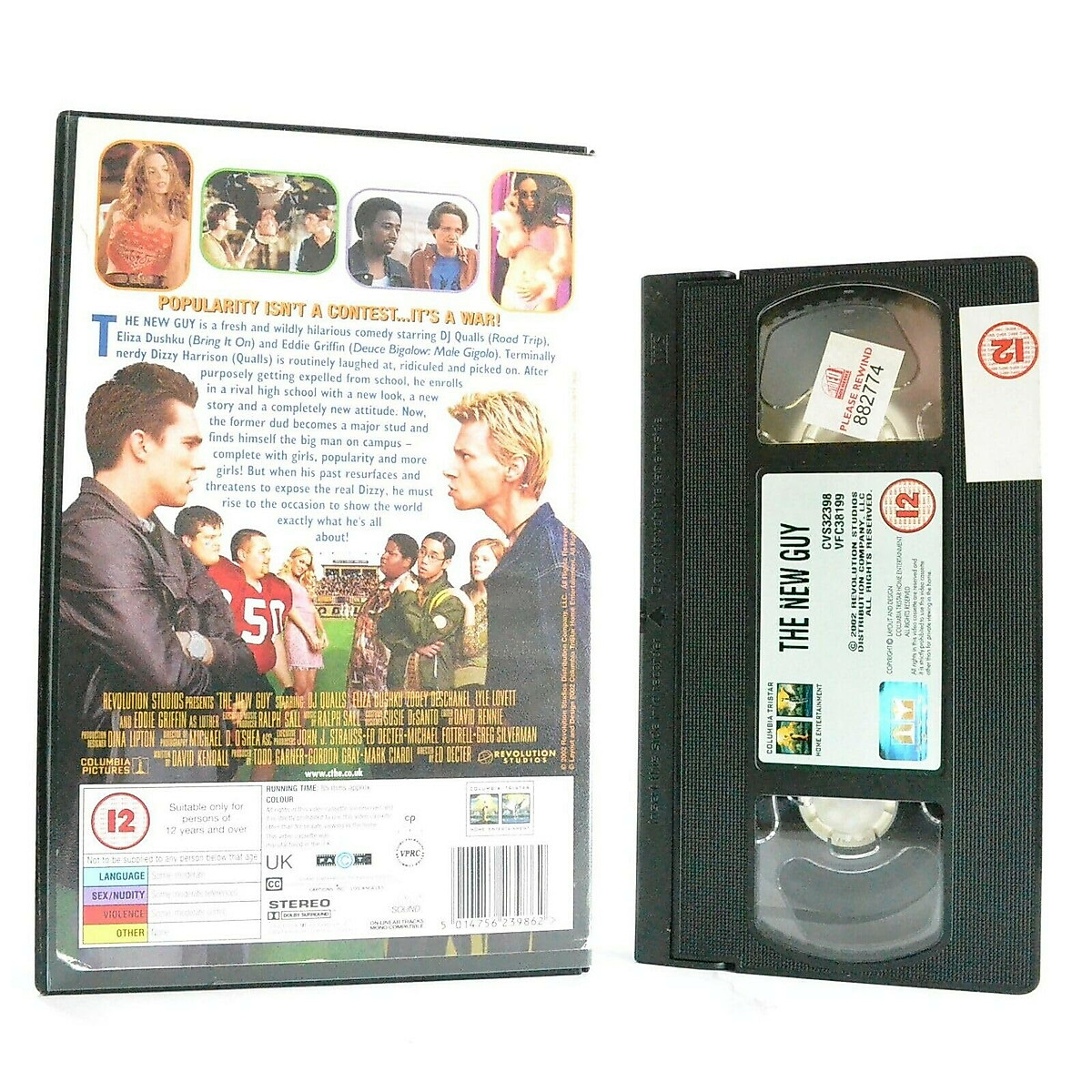 The New Guy - Teen Comedy - Large Box - Ex-Rental - High School Loser - Pal VHS