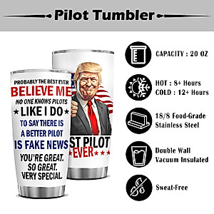 20 Oz Tumbler Aviation Gifts Pilot Gifts For Men Cool Gifts For Pilots Pilot Accessories Airplane Gifts For Men Private Pilot Pilot Accessories For Husband Son Birthday Christmas Retirement Gifts