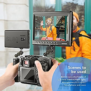 NEEWER Universal Magic Arm with Dual Ball Head, Compatible with SmallRig Camera Cage (4 Pack, ST21)