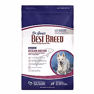Best Breed Dr. Gary's Grain Free Ocean Recipe Slow-Cooked in USA, Natural Dry Dog Food for All Breeds and Sizes, 26lbs.