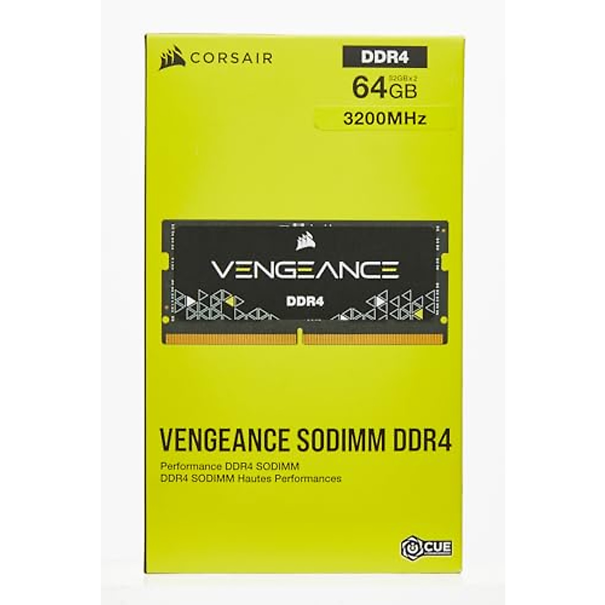 Corsair Vengeance Performance SODIMM 64GB (2x32GB) DDR4 3200MHz CL22 Unbuffered for AMD Ryzen 4000 Series Notebooks Memory - Black