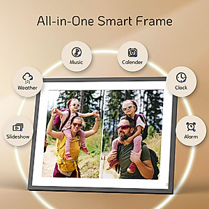 NexFoto 16.7 Inch Extra Large Digital Picture Frame Dual WiFi 32GB Digital Photo Frame HD IPS Touch Screen, Remote Control, Auto-Rotate, Share Photos Video via App & Email, Gift for Grandparents