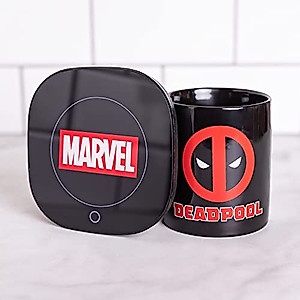 Uncanny Brands Marvel Deadpool Mug Warmer with Mug – Keeps Your Favorite Beverage Warm - Auto Shut On/Off