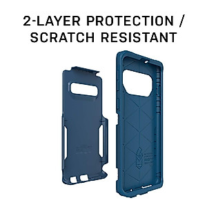 OtterBox Commuter Series Case for Galaxy S10 - Retail Packaging - Bespoke Way (Blazer Blue/Stormy SEAS Blue)