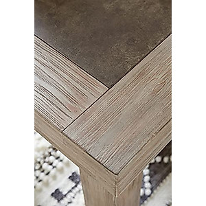 Signature Design by Ashley Hennington Rectangular End Table, Light Brown