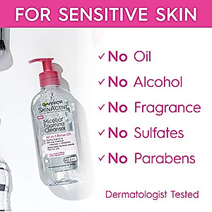 Garnier SkinActive Micellar Foaming Face Wash, For All Skin Types, 6.7 fl oz