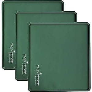 3 Edge Fruit Leather Silicone Dehydrator Sheets Compatible With Magic Mill Pro & BioChef Arizona 6 Tray Non Stick Dryer Mats for Jerky, Fruit, Herbs, Chips, Flax Crackers Crusts Tray Lip Liners