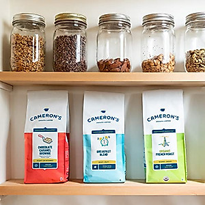 Cameron's Coffee Roasted Whole Bean Coffee, Organic French Roast, 28 Ounce , (Pack of 1)