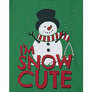 The Children's Place Unisex-Baby And Toddler Long Sleeve Christmas Graphic T-shirt Snow Cute 3T