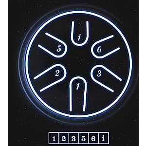 Yahpetes Worry-free Drum 5.5 Inch Steel Tongue Drum 6 Notes Musical Instruments Hand Drums with Handpan Drum with 1 Pair Mallets and Storage Drum Bag Note Sticks (Green)