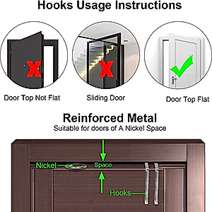 Ainichi Over Door Shoe Organizer - Over Door Hanging Shoe Holder with 24 Large Pockets & 4 Metal Hooks - Household Shoe Holder Bag Hanger for Closet Door Wall Storage