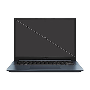 ASUS VivoBook Pro 14 OLED Slim Laptop, 14” WQXGA+ 16:10 OLED Display, AMD Ryzen 7 5800H CPU, NVIDIA GeForce RTX 3050, 16GB RAM, 1TB SSD, Windows 11 Pro, Quiet Blue, M3401QC-EB74