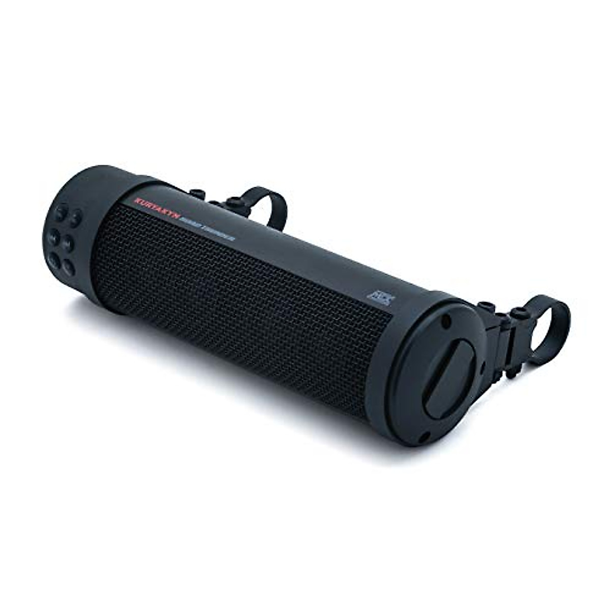 Kuryakyn 2720 MTX Road Thunder Weather Resistant Motorcycle Sound Bar Plus: 300 Watt Handlebar Mounted Audio Speakers with Bluetooth, USB Power Charger, Satin Black