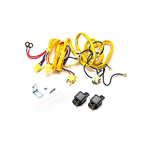 Putco 230004HW Premium Automotive Lighting H4 100W Heavy Duty Wiring Harness and Relay,BLACK