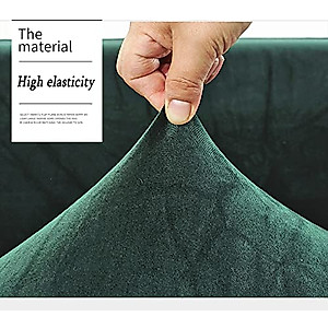 IMYOGI High Stretch Sofa Covers L Shape Thick Solid Color Sofa Cover Super Stretch Anti Slip Sofa Slipcovers Sectional Universal Furniture Protector for Kids & Pets -Blue-4 Seater+4 Seater