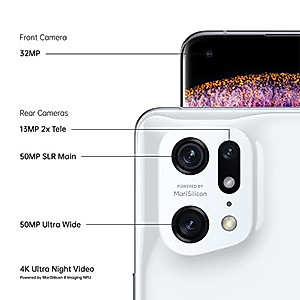 Oppo Find X5 Pro 5G Dual 256GB ROM 12GB RAM Factory Unlocked (GSM Only | No CDMA - not Compatible with Verizon/Sprint) China Version | No Google Play Installed Mobile Cell Phone - Ceramic White